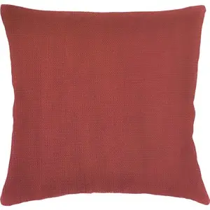 Anaya So Soft Linen Euro Pillow With Down Insert Rustic Red