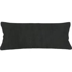 Anaya So Soft Linen Pillow With Down Insert - Black