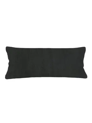 Anaya So Soft Linen Pillow With Down Insert - Black