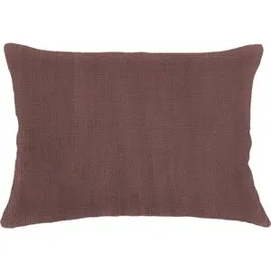 Anaya So Soft Linen Pillow With Down Insert Chestnut Brown