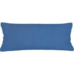 Anaya So Soft Linen Pillow With Down Insert Cobalt Blue