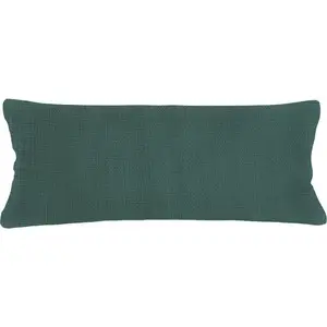 Anaya So Soft Linen Pillow With Down Insert Emerald Green