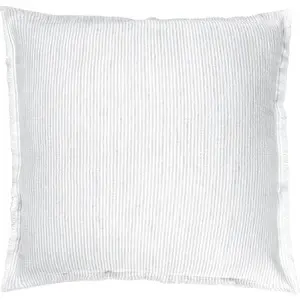 Anaya So Soft Linen Pillow With Down Insert Grey