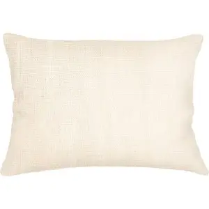 Anaya So Soft Linen Pillow With Down Insert Ivory