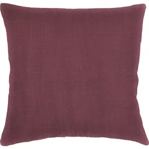 Anaya So Soft Linen Pillow With Down Insert - Maroon