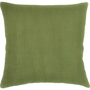 Anaya So Soft Linen Pillow With Down Insert Pure Green