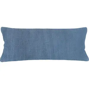 Anaya So Soft Linen Pillow With Down Insert Stonewashed Blue