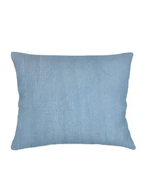 Anaya So Soft Linen Dutch Euro Pillow With Down Insert Coastal Blue