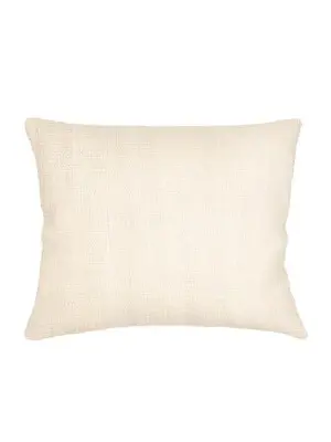 Anaya So Soft Linen Dutch Euro Pillow With Down Insert Ivory