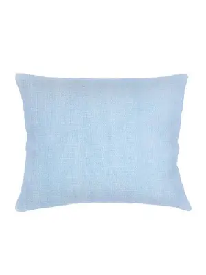 Anaya So Soft Linen Dutch Euro Pillow With Down Insert Light Blue