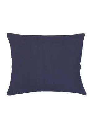 Anaya So Soft Linen Dutch Euro Pillow With Down Insert Luxe Blue