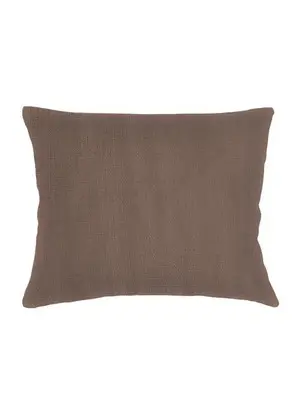 Anaya So Soft Linen Dutch Euro Pillow With Down Insert Mocha Brown