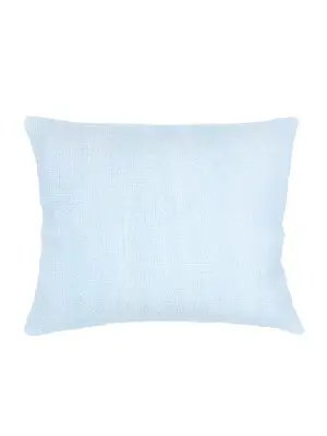 Anaya So Soft Linen Dutch Euro Pillow With Down Insert Sky Blue