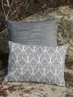 Anaya Cool Tropics Indoor Outdoor Pillow - Black