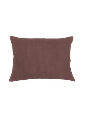Anaya So Soft Linen Pillow With Down Alternative Insert - Chestnut Brown