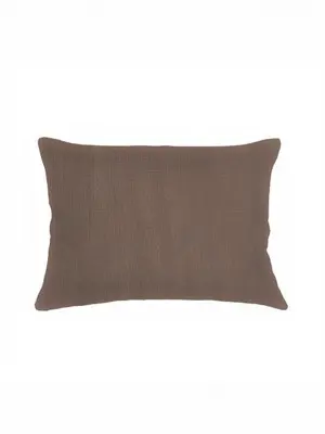 Anaya So Soft Linen Pillow With Down Alternative Insert Mocha Brown