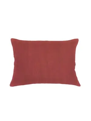 Anaya So Soft Linen Pillow With Down Alternative Insert Rustic Red