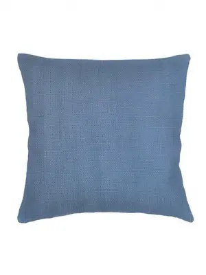 Anaya So Soft Linen Pillow With Down Alternative Insert Stonewashed Blue