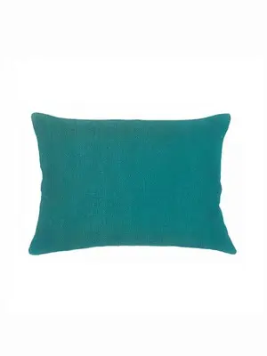 Anaya So Soft Linen Pillow With Down Alternative Insert Teal
