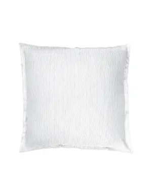Anaya So Soft Linen Pillow Cover Only - Grey Pinstripe
