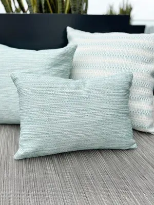 Anaya Bay View Indoor Outdoor Pillow - Aqua