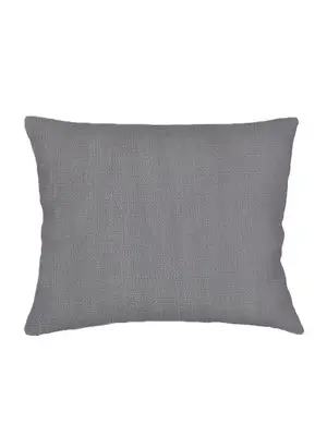 Anaya So Soft Linen Luxe Blue Dutch Euro Pillow With Down Alternative Insert Classic Grey