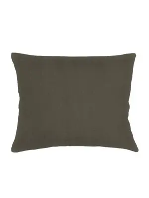 Anaya So Soft Linen Luxe Blue Dutch Euro Pillow With Down Alternative Insert Hunter
