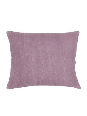 Anaya So Soft Linen Luxe Blue Dutch Euro Pillow With Down Alternative Insert Lavender