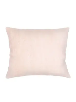 Anaya So Soft Linen Luxe Blue Dutch Euro Pillow With Down Alternative Insert Light Pink