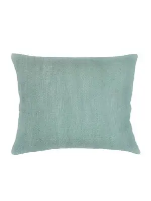 Anaya So Soft Linen Luxe Blue Dutch Euro Pillow With Down Alternative Insert Mint Green