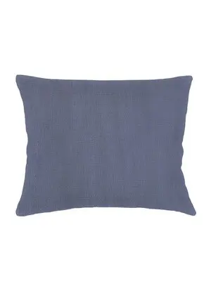 Anaya So Soft Linen Luxe Blue Dutch Euro Pillow With Down Alternative Insert Pacific