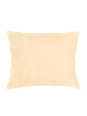 Anaya So Soft Linen Luxe Blue Dutch Euro Pillow With Down Alternative Insert Yellow