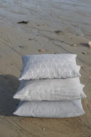 Anaya Summer Flora Indoor Outdoor Pillow - Indigo