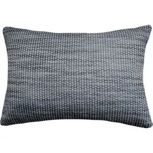 Anaya Natural Waves Mocha Indoor Outdoor Pillow Black