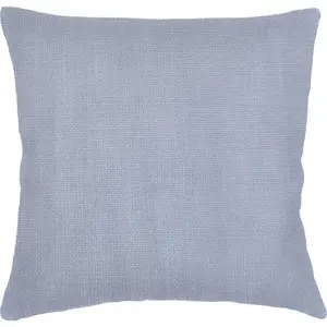 Anaya So Soft Linen Euro Pillow With Down Alternative Insert Chambray Blue