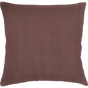 Anaya So Soft Linen Euro Pillow With Down Alternative Insert Chestnut Brown