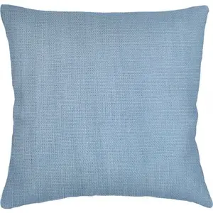 Anaya So Soft Linen Euro Pillow With Down Alternative Insert Coastal Blue