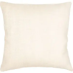 Anaya So Soft Linen Euro Pillow With Down Alternative Insert Ivory