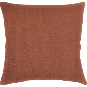 Anaya So Soft Linen Euro Pillow With Down Alternative Insert Rustic Orange