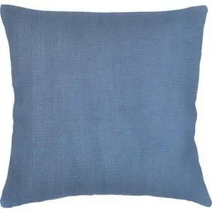 Anaya So Soft Linen Euro Pillow With Down Alternative Insert Stonewashed Blue