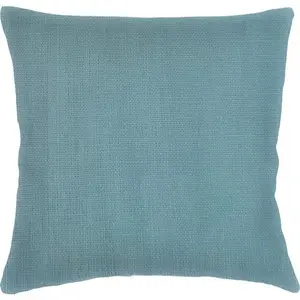 Anaya So Soft Linen Euro Pillow With Down Alternative Insert Turquoise