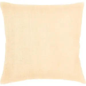 Anaya So Soft Linen Euro Pillow With Down Alternative Insert Yellow