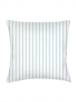 Anaya French Stripe Linen Pillow With Down Alternative Insert - Blue