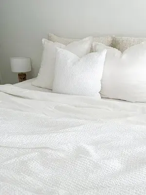 Anaya Cool Cotton Waffle Weave Pillow Cover Only