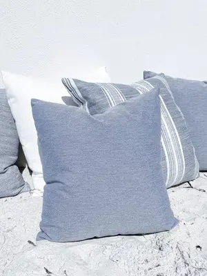 Anaya Essential Indoor Outdoor Pillow - Blue
