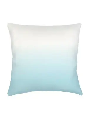 Anaya Ombre Linen Pillow With Down Alternative Insert - Aqua