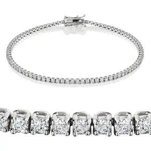 BLISS DIAMOND Bliss Diamond 14k White Gold 2ct Lab Grown Diamond Bracelet