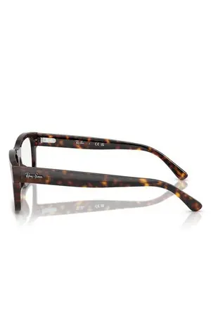 Ray-ban 54mm Rectangular Eyeglasses - Havana