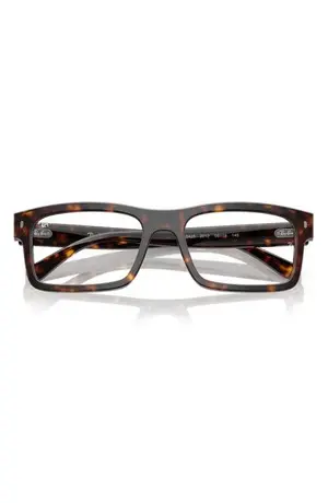 Ray-ban 54mm Rectangular Eyeglasses - Havana
