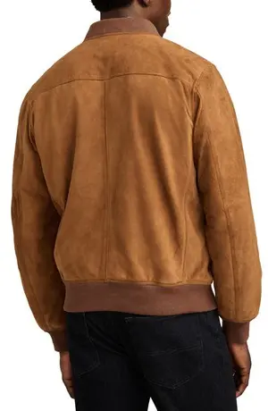 Lucky Brand Suede Bomber Jacket
